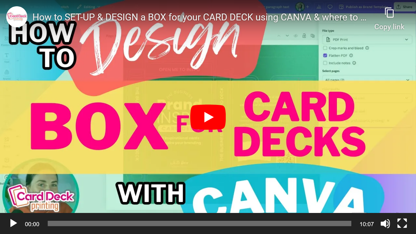 Packaging Options – Card Deck Printing